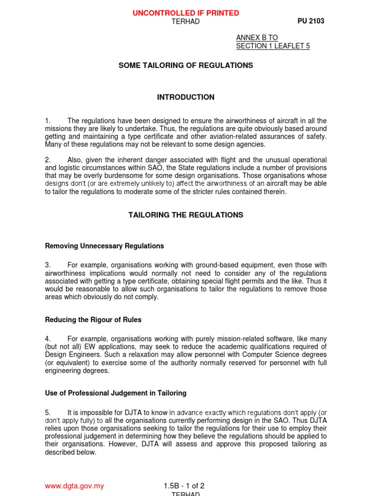 ANNEX B Sect 1 Leaflet 5 | PDF | Government Information | Government