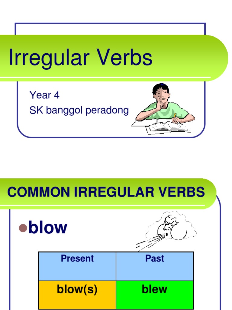 Grammar Irregular Verbs - Simple Past Tense | PDF | Grammatical Tense ...