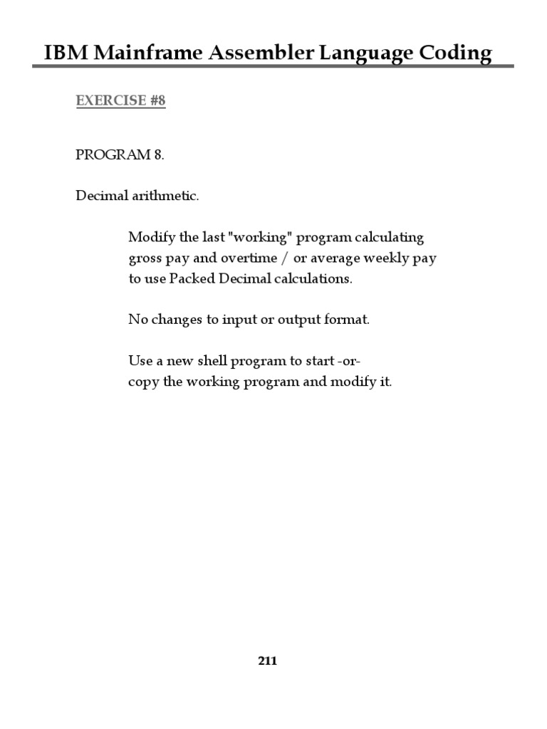 IBM Assembly Language Coding (ALC) Part 4 | Download Free PDF ...