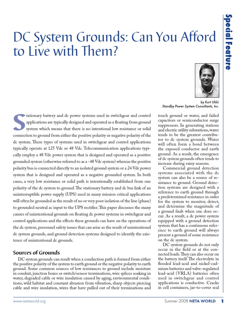 DC Ground Fault Detection Explanation | PDF | Relay | Direct Current