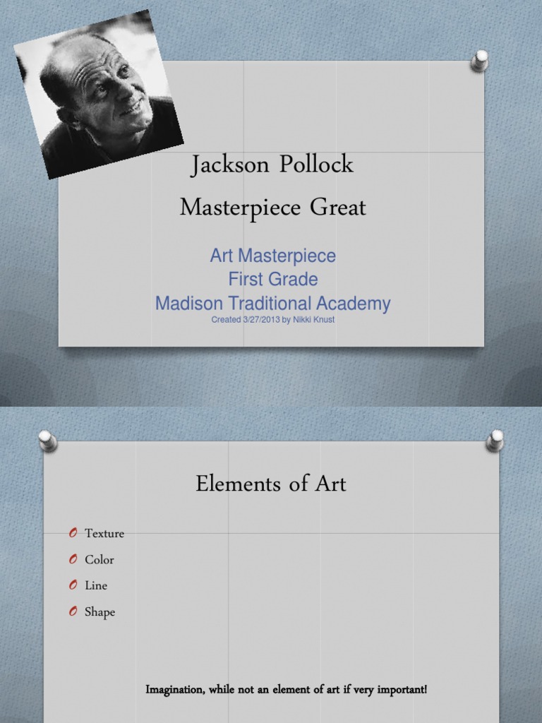 Grade One Great Jackson Pollock | PDF | Art | General Fiction