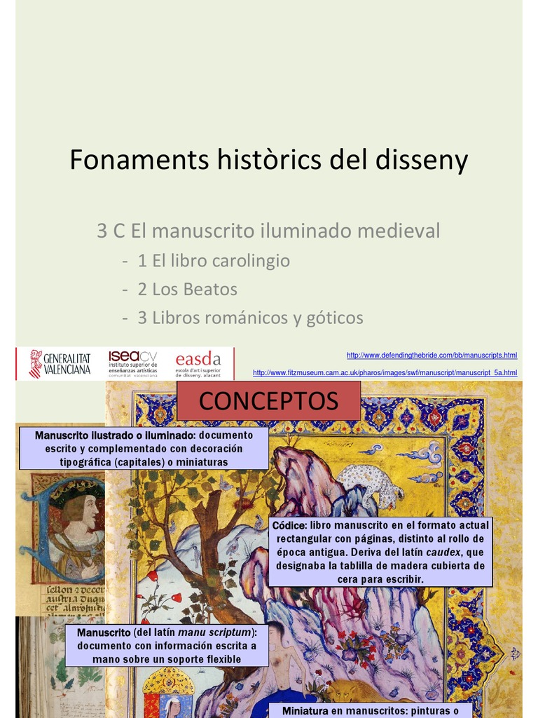 Manuscritos iluminados medievales | PDF | Manuscrito | Carlomagno