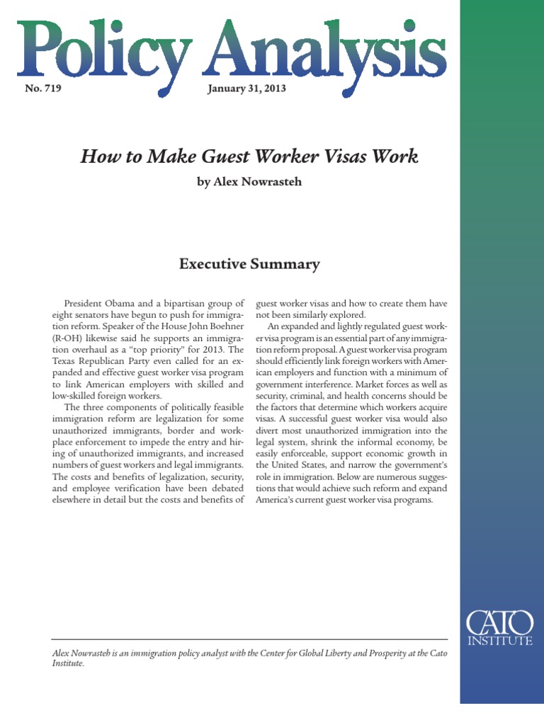 How To Make Guest Worker Visas Work | PDF | Foreign Worker | Immigration