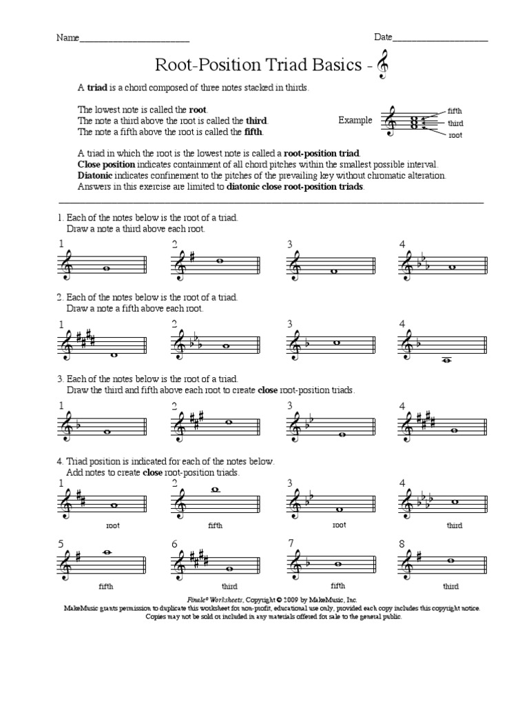Chords (Major and Minor Triads) | PDF | Interval (Music) | Chord (Music)