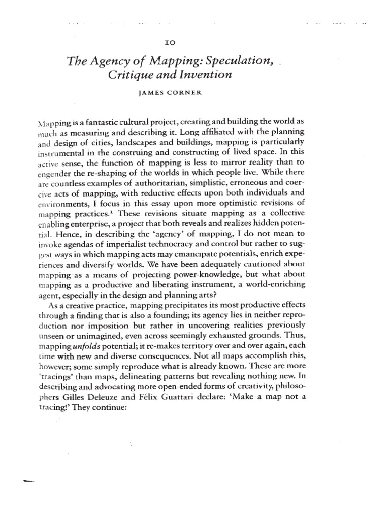 TEXT-The Agency of Mapping-James Corner | PDF
