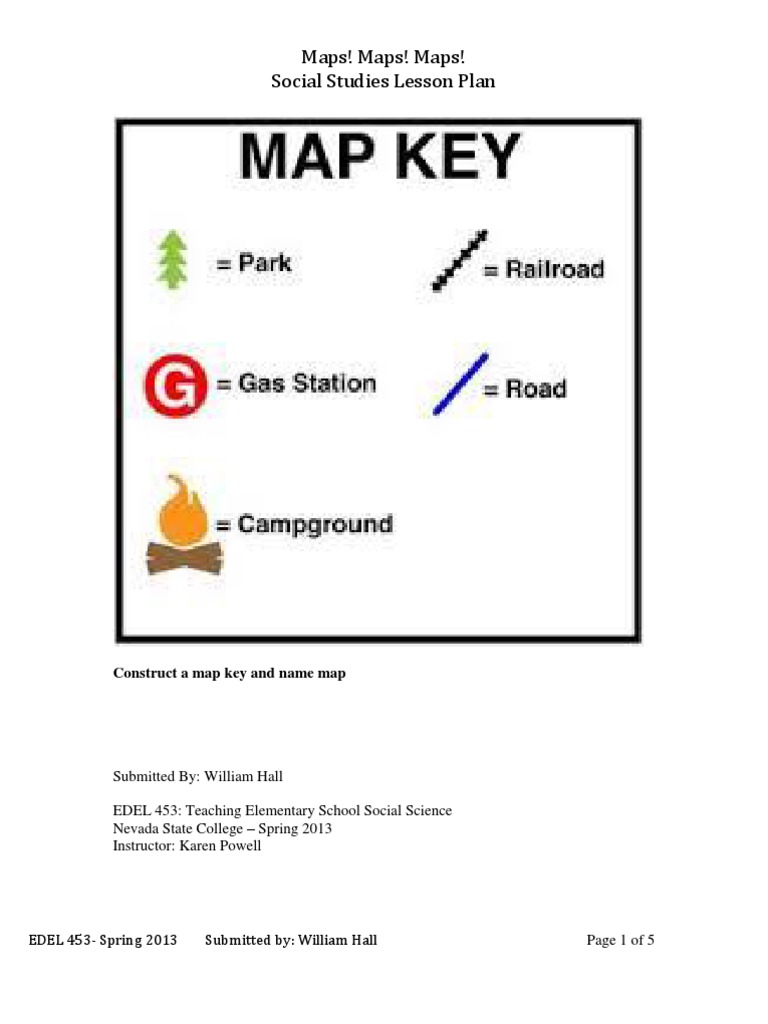 Maps! Maps! Maps! Social Studies Lesson Plan: Construct A Map Key and ...