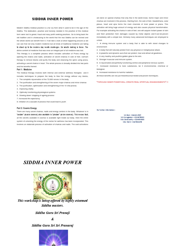 Siddha Inner Power | PDF | Chakra | Prana