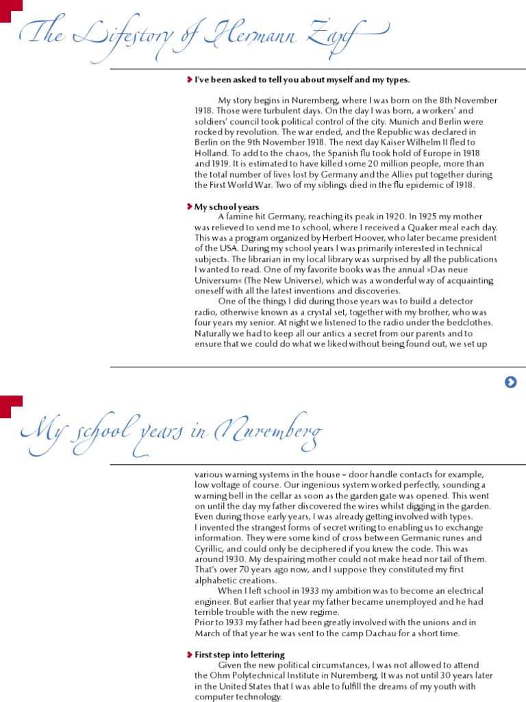 Zapf Biography | PDF