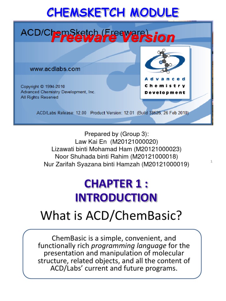 Chemsketch Presentation | Download Free PDF | Portable Document Format ...