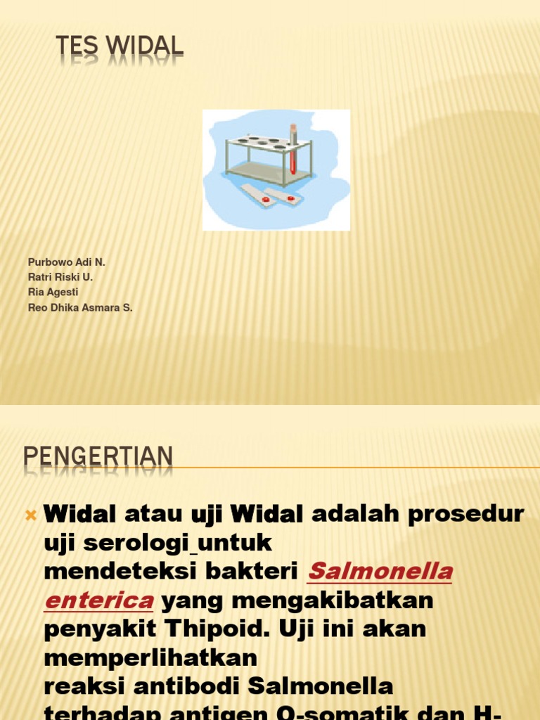 Tes Widal New | PDF