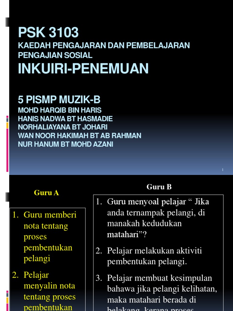 Metode Inkuiri-Penemuan dalam P&P | PDF