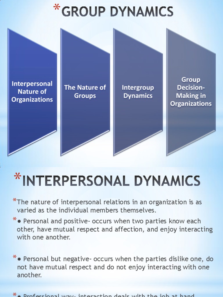 Group Dynamics | Interpersonal Relationships | Brainstorming