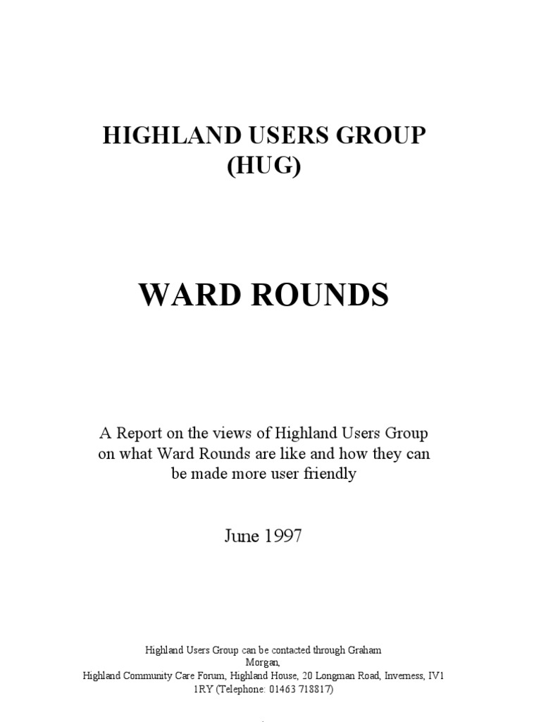 Ward Round | PDF | Hospital | Nursing