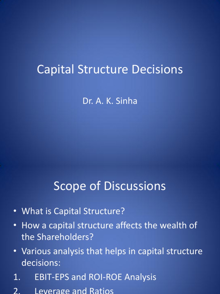 Capital Structure Analysis and Impact | PDF | Business