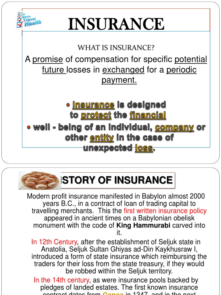 Slides Show - Importance of Insurance | PDF | Life Insurance | Insurance