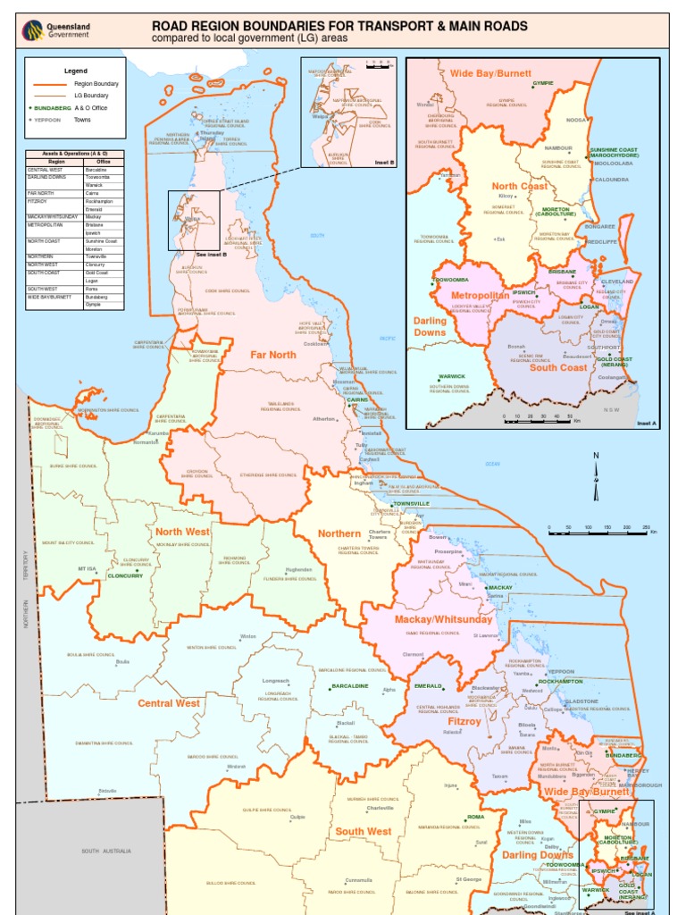 Regional Boundaries Map | PDF | Queensland | Australia