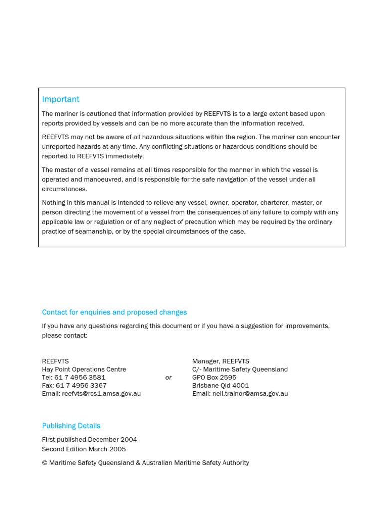 PDF Reefvts User Manual v2 | PDF | Ships | Shipping
