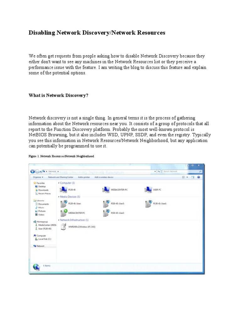 Network Discovery: Disable Guide | PDF | Firewall (Computing ...