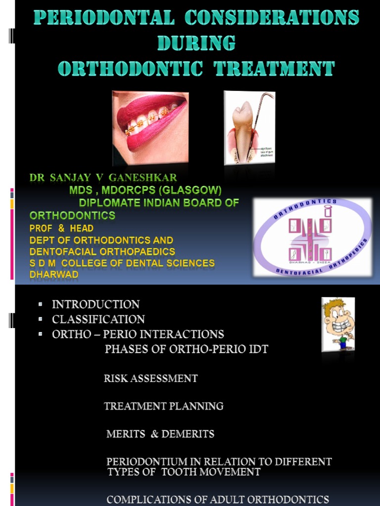 Ortho Perio Interrelationships | PDF | Human Tooth | Orthodontics