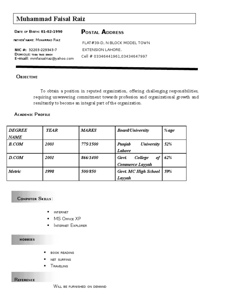 Rahmat CV | PDF