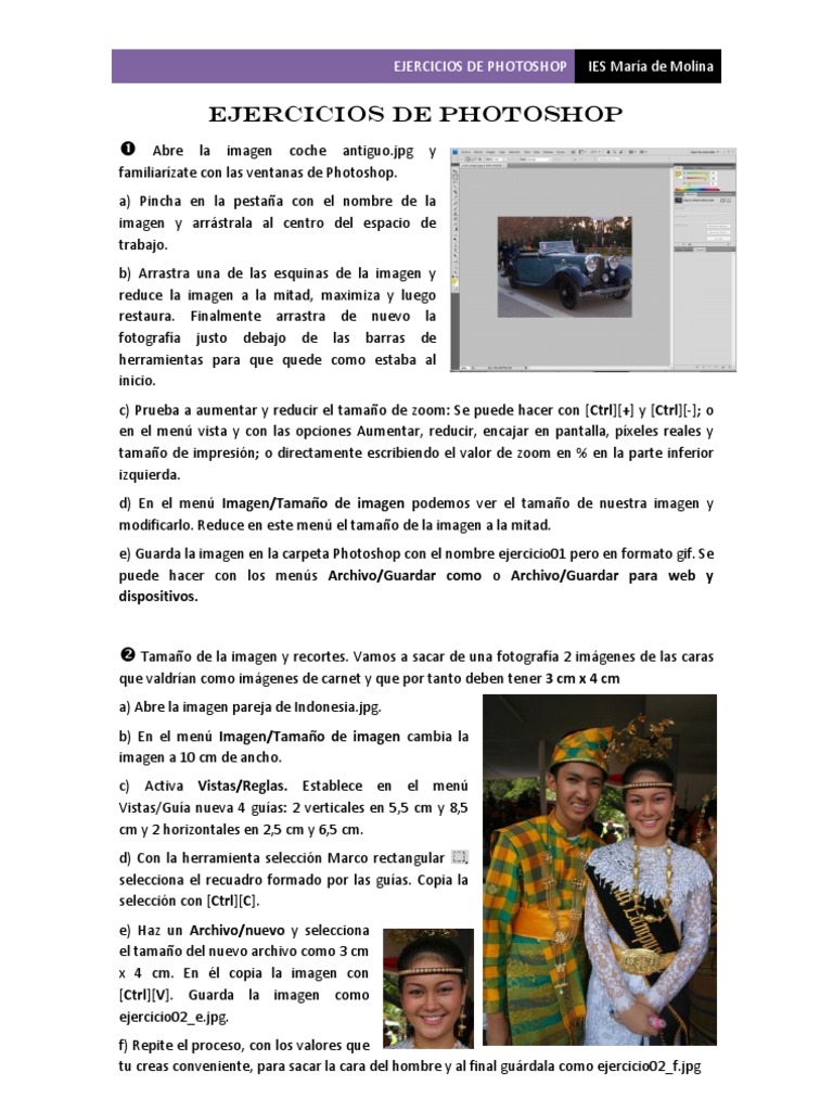 Ejercicios Photoshop: Guía Práctica | PDF | Fotografía aérea | Imagen