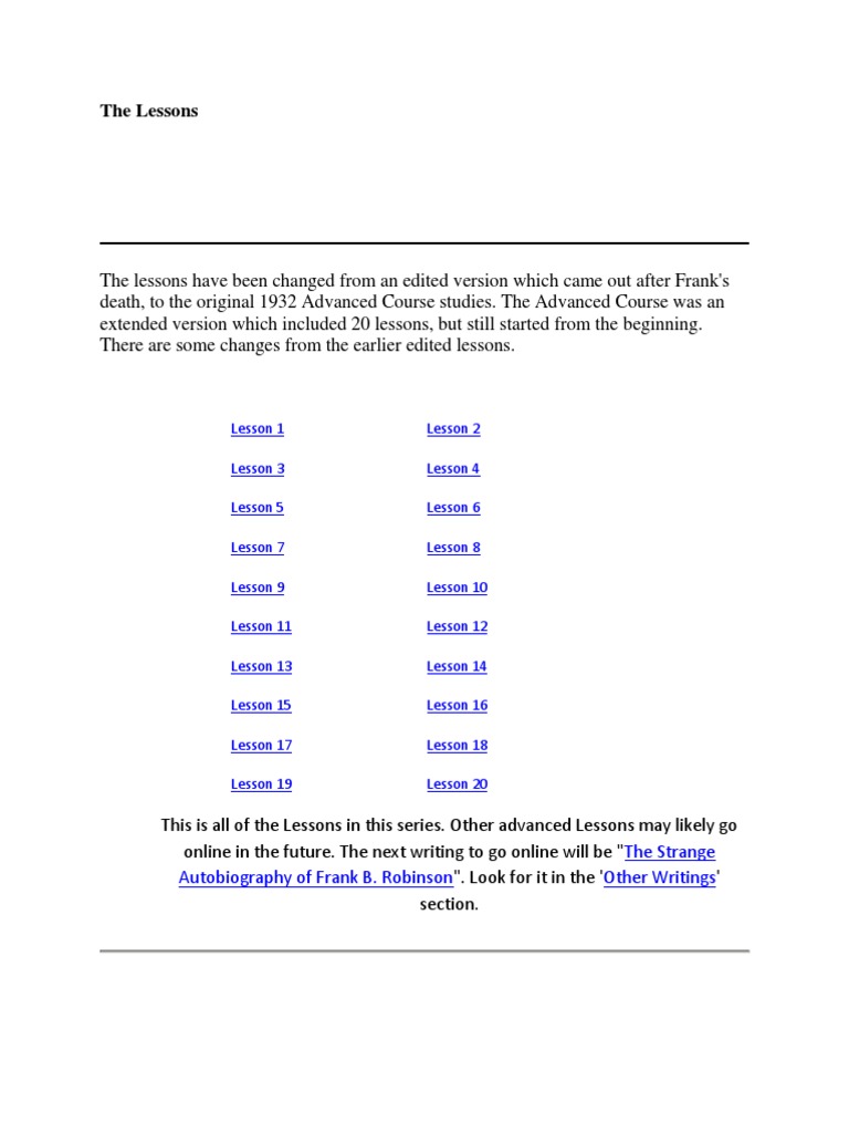 Psychiana Lessons | PDF | Jesus | Happiness