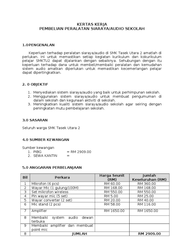 Kertas Kerja Siaraya | PDF