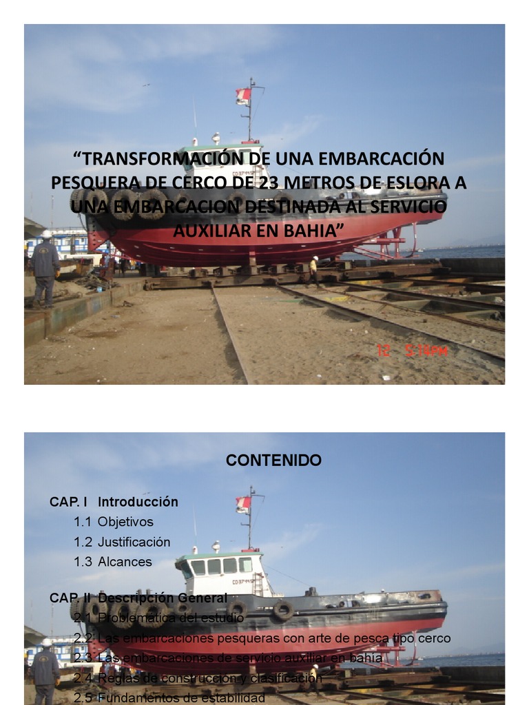 Transformacion de Una Embarcacion Pesquera 1 | PDF | Embarcación | Buques