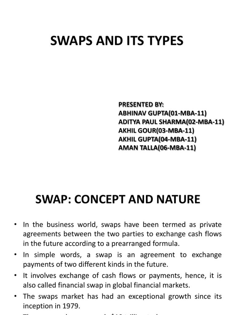 Swaps | PDF | Swap (Finance) | Interest Rate Swap