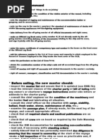 Ship Master Handover Procedures | PDF | Sea Captain | Ships