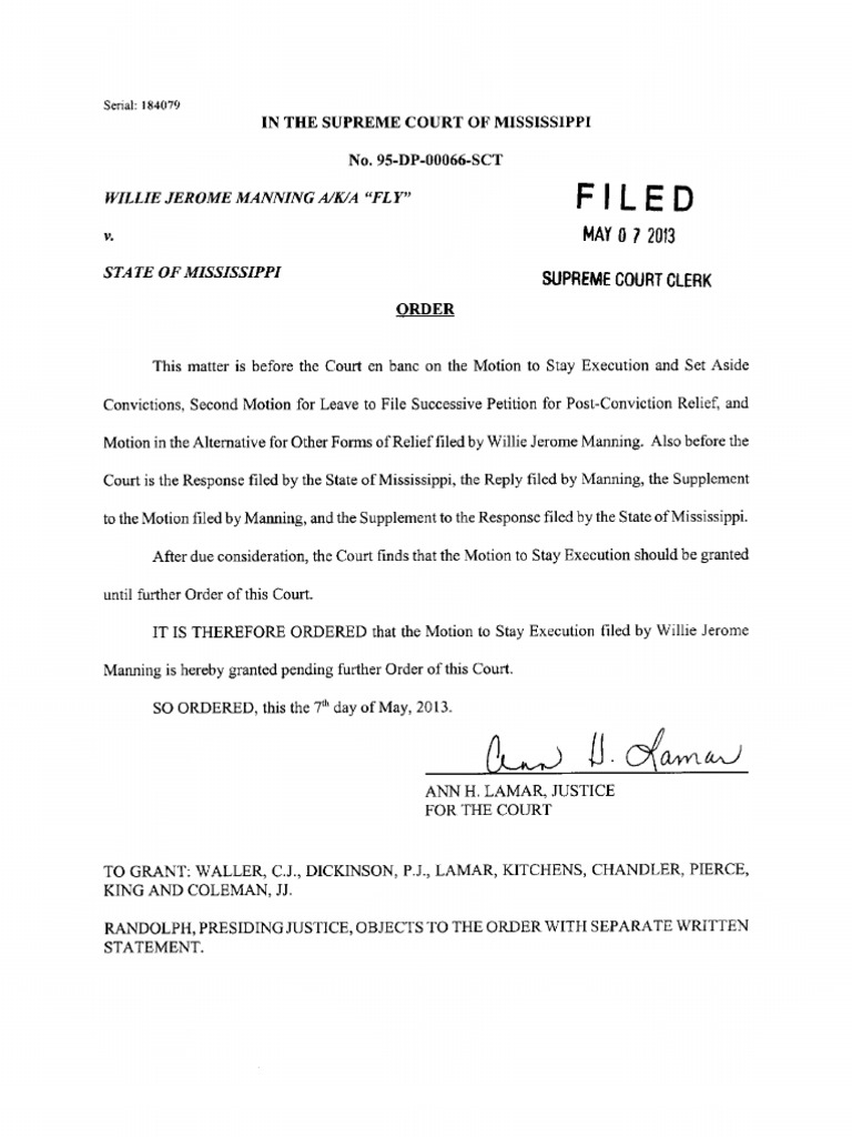v1 Order Granting Stay | PDF