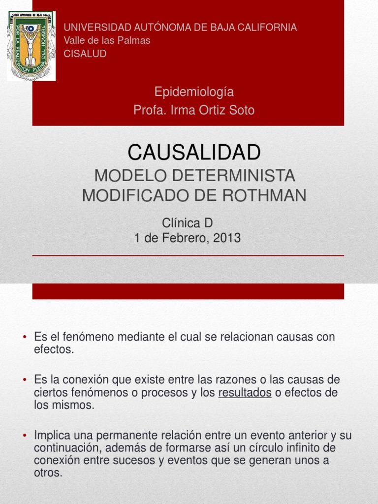 Rothman | Epidemiología | Ciencia