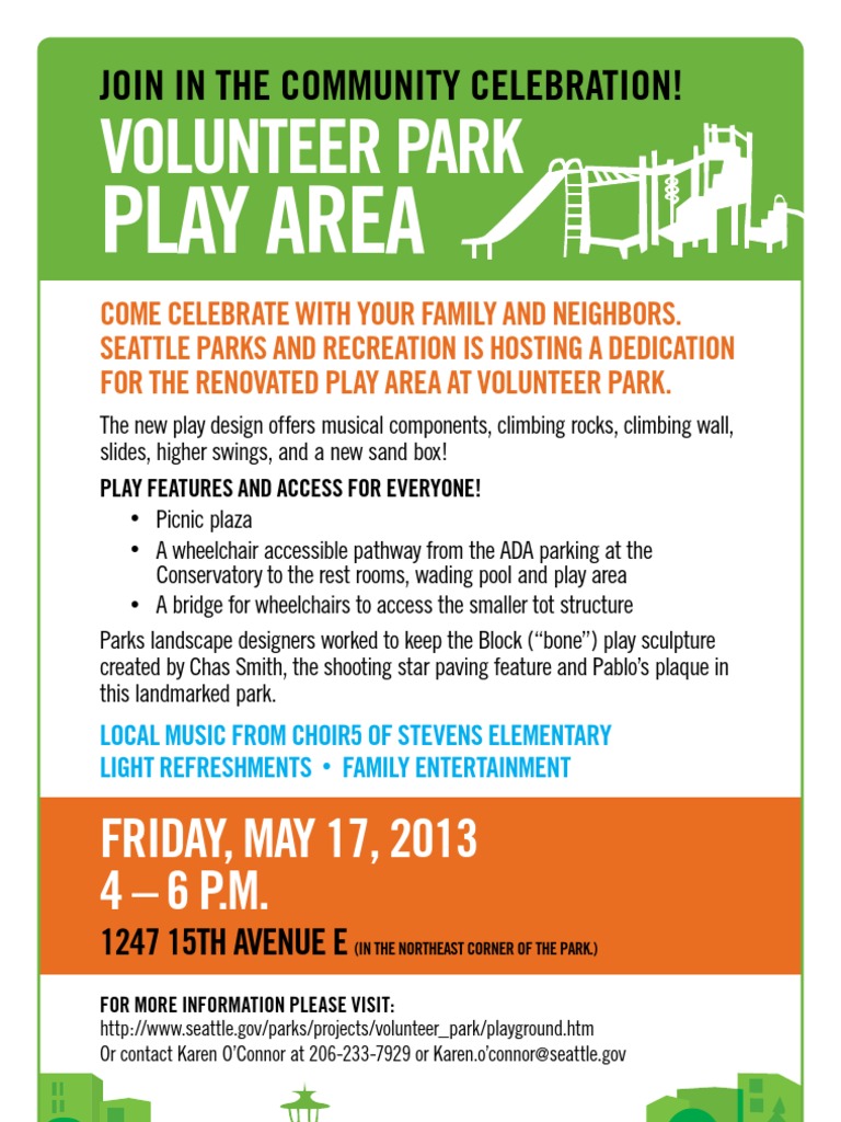 Volunteer Park Play Area 5.17.13 | PDF | Travel | Art