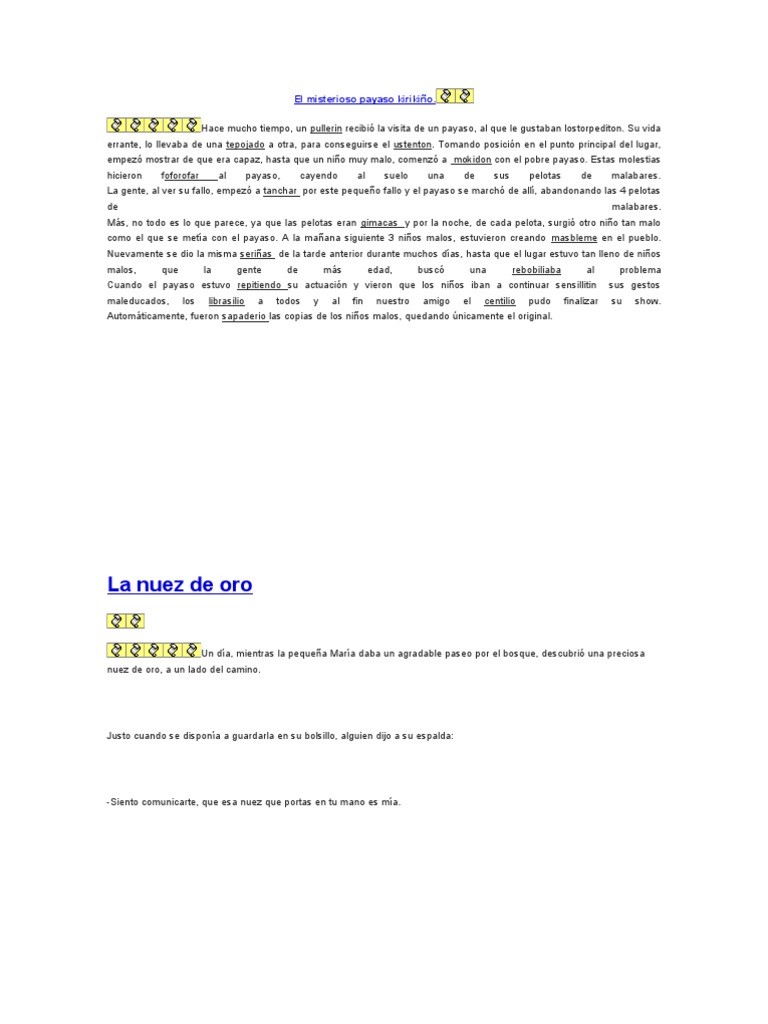 El Misterioso Payaso Malabarista - Doc Actv3 | PDF | Payaso | Ocio