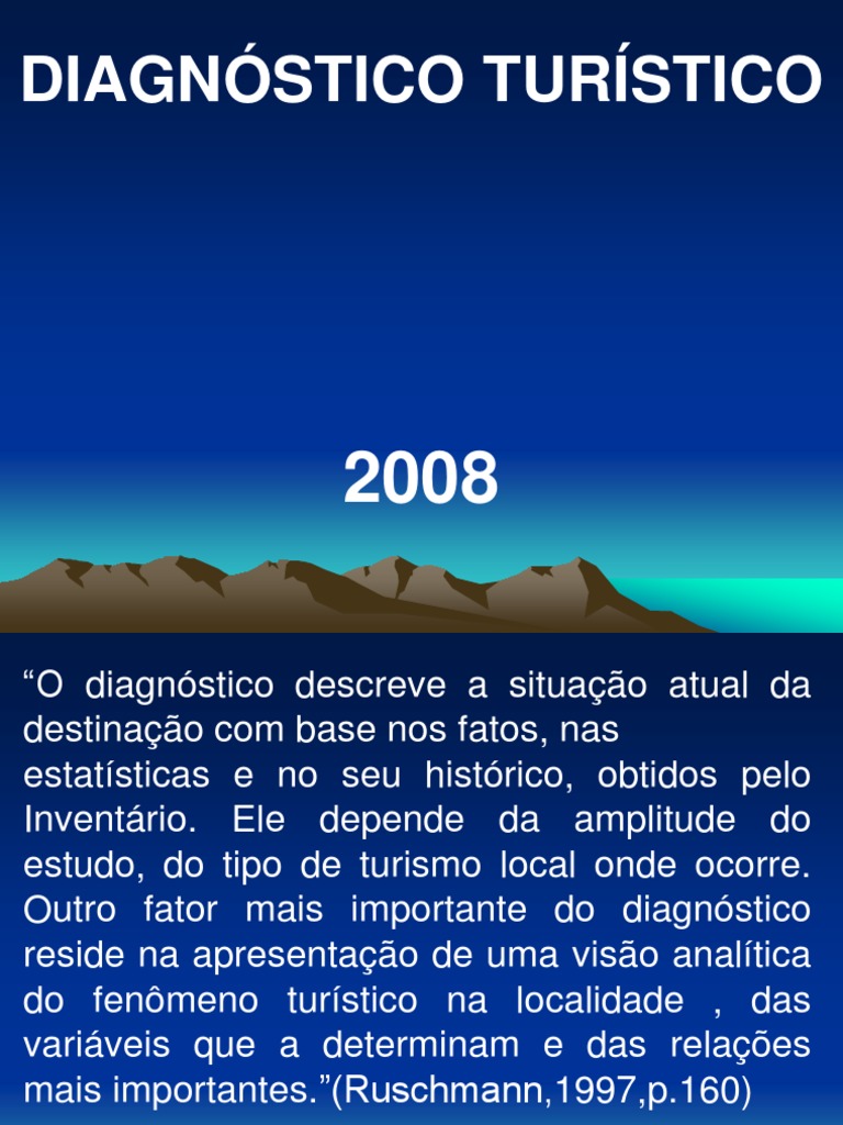 Diagnóstico Turístico | PDF | Turismo | Análise SWOT