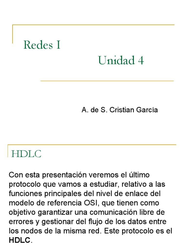 15 HDLC | PDF | Estándares de red | Redes