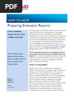 USAID Sample Evaluation Report Template Final | PDF | Survey ...
