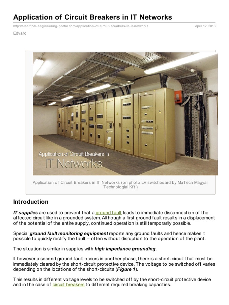 Application of Circuit Breakers in IT Networks | PDF | Electrical ...