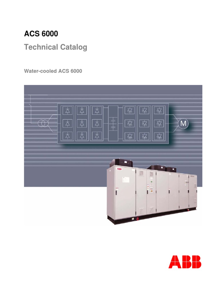 ABB ACS 6000 Tech Catalog RevD | PDF | Electric Motor | Power Inverter