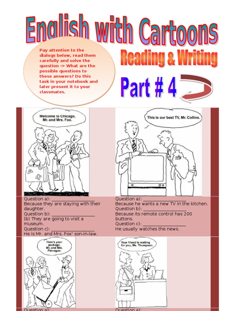 English With Cartoons 4 | PDF | Entertainment (General) | Leisure