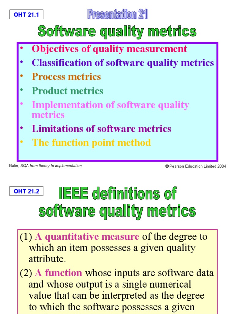 Objectives of Quality Measurement | PDF | Software Development ...