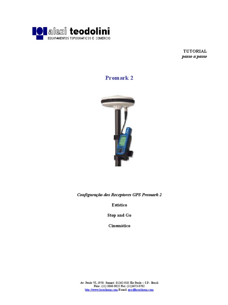 Guia de Uso do ProMark 2 GPS | PDF | Sistema de Posicionamento Global ...
