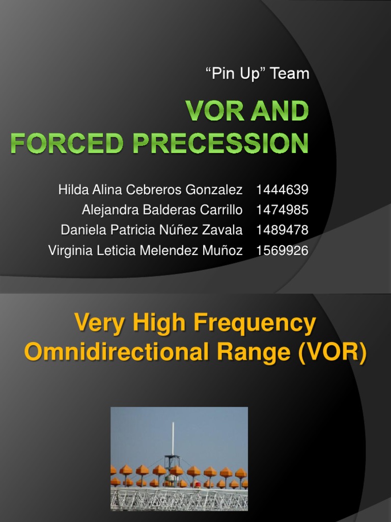 VOR and Forced Precession | PDF | Rotation Around A Fixed Axis | Rotation