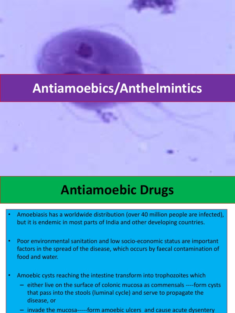 Antiproto & Anthelmintics | PDF | Drugs | Medical Specialties