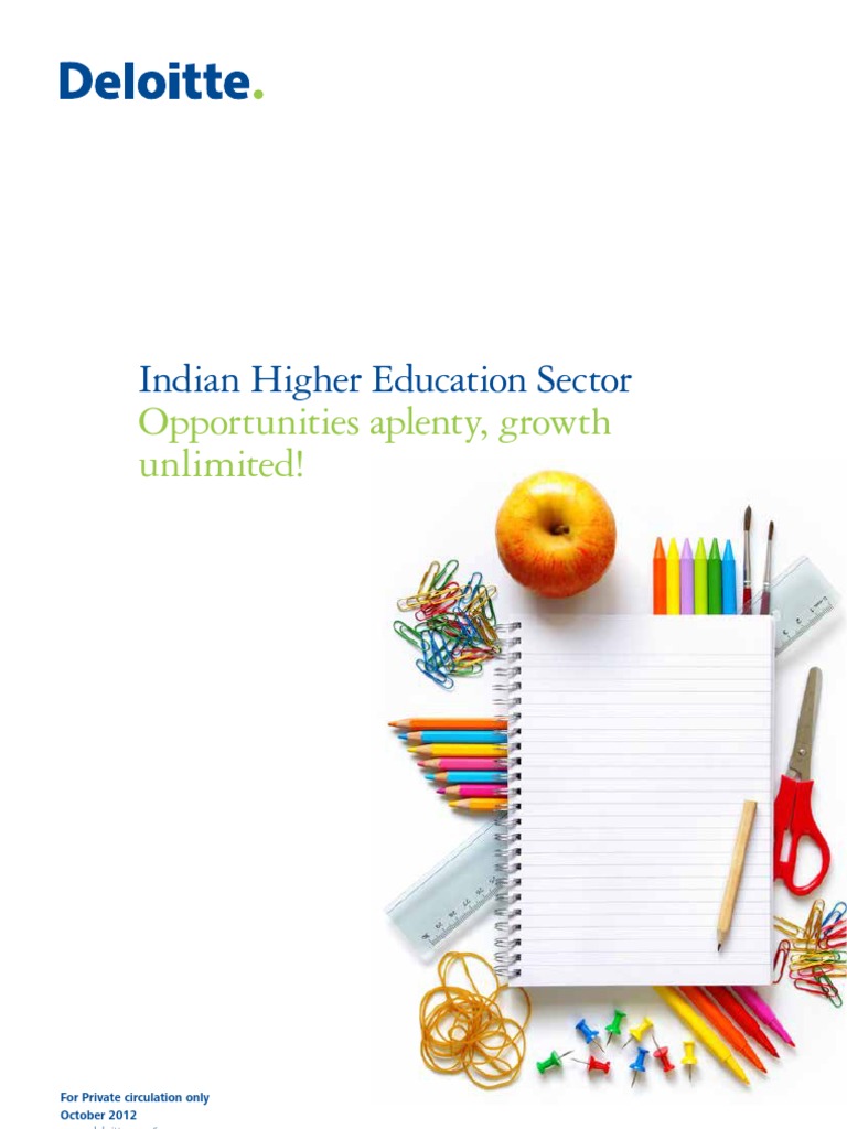 Indian Higher Education Sector-Deloitte Report-2012 Report | PDF ...