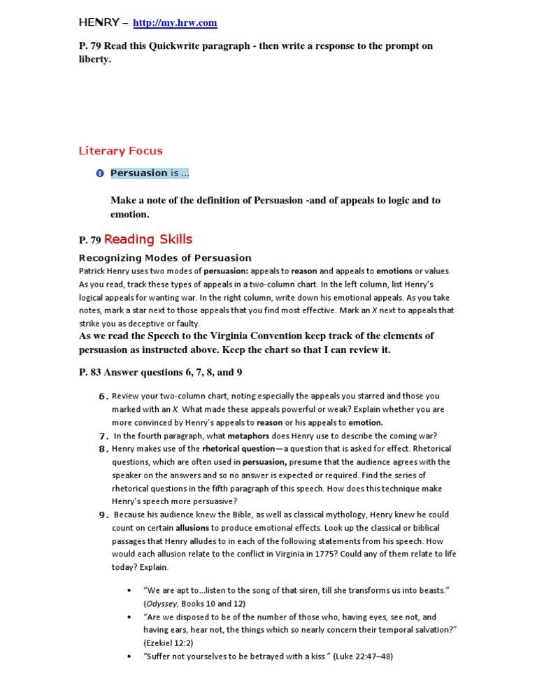 Reading Skills: Literary Focus | PDF