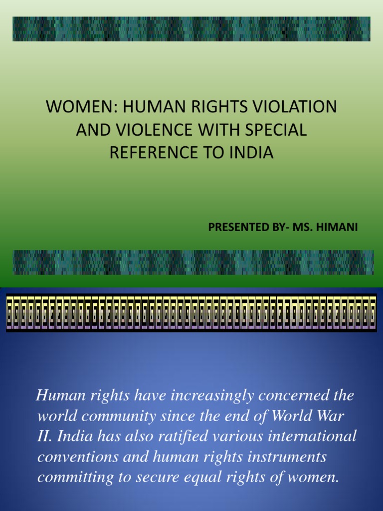 Human rights Violation and Violence against Women | Violence Against ...
