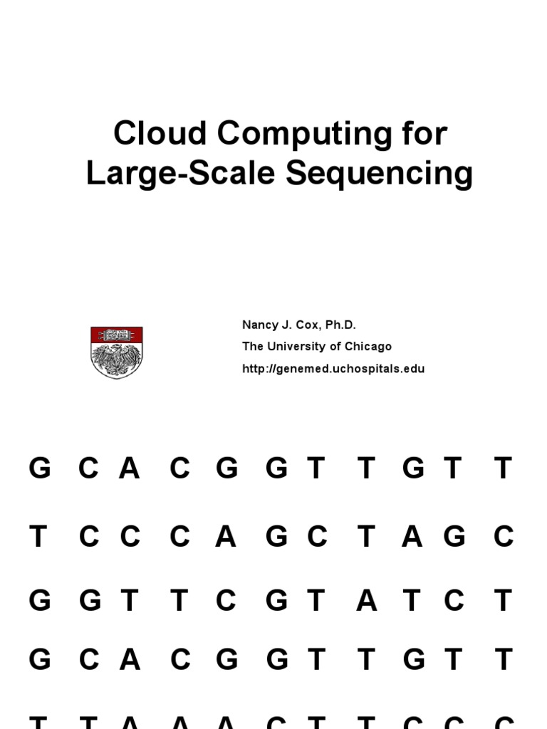 Leveraging Cloud Computing For Large Scale Genomic And Molecular Sequencing Through Secure And