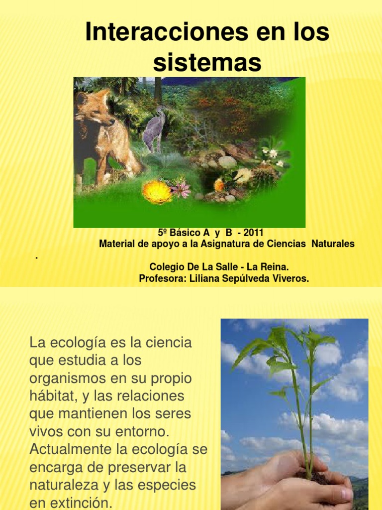 Interacciones Y Ecosistemas