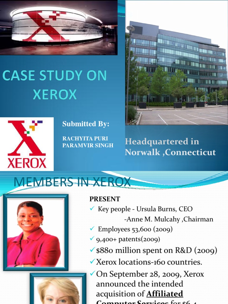 Case Study Xerox | PDF | Benchmarking | Economies